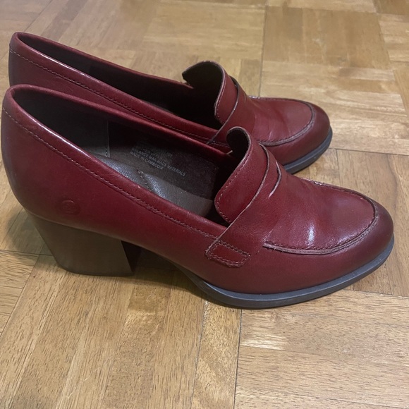 Born | Shoes | Born Red Flats Modern Penny Loafers | Poshmark